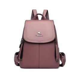 SHG Freizeitrucksack Rucksack Cityrucksack Tagesrucksack Schulrucksack Mädchen Damen (lila)