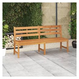 furnicato Gartenbank 180 cm Massivholz Teak