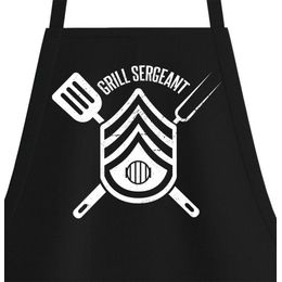 Youth Designz Grillschürze Grill Sergeant Schürze Kochschürze für Männer mit lustigem Spruch