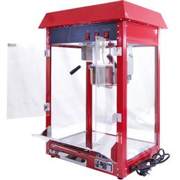 MONSTER SHOP KuKoo Retro Popcornmaschine Popcorn Maker Popcornautomat Popcorn Automat Partyservice - Rot