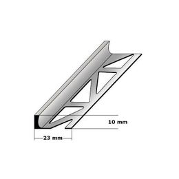 Auer Fliesenprofil Renesse Fliesenabschlussprofil / Trennschiene für Fliesenabschlüsse, Höhe: 2 - 30 mm, Breite: 23 mm, aus Aluminium-schwarz eloxiert-2