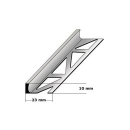 Auer Fliesenprofil Beldert Fliesenabschlussprofil / Trennschiene für Fliesenabschlüsse, Höhe: 2 - 30 mm, Breite: 23 mm, aus Edelstahl-2 mm - Edelstahl