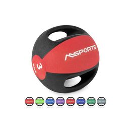 MSPORTS® Medizinball MSPORTS Medizinball Premium mit Griffe 1 – 10 kg – Professionelle Studio-Qualität Gymnastikbälle