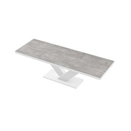designimpex Esstisch Design Tisch HE-999 Grau Beton