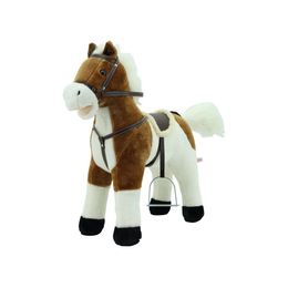 Sweety-Toys Stehpferd Sweety Toys 12657 Stehpferd Plüsch Pferd beige Weiss ” My Little Pony” mit Funktion Sound Pferde Galopp und Gewieher