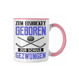 Trendation Tasse Eishockey Tasse Geschenk Eishockey-Spieler Kinder Geschenkideen Zum Ei