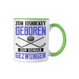 Trendation Tasse Eishockey Tasse Geschenk Eishockey-Spieler Kinder Geschenkideen Zum Ei