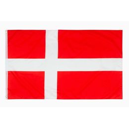 PHENO FLAGS Flagge Dänemark Flagge 90 x 150 cm Dänische Fahne Nationalfahne (Hissflagge für Fahnenmast)
