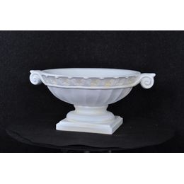 JVmoebel Skulptur Schale Design XXL Obst Schale Dekoration Tisch Vase Marmor 23cm