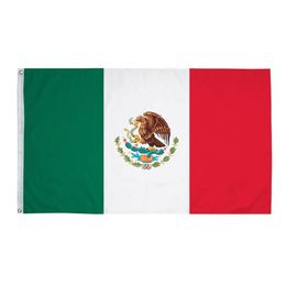 PHENO FLAGS Flagge Mexiko Mexico Flagge 90 x 150 cm Mexikanische Fahne (Hissflagge für Fahnenmast)