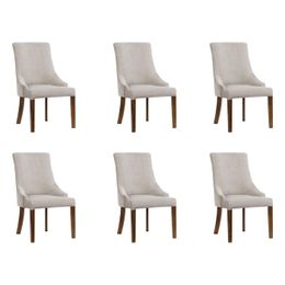JVmoebel Stuhl 6x Designer Stuhl Set Stühle Komplett Lehn Sitz Lounge Club Neu