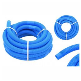 vidaXL Poolbodensauger Poolschlauch Blau 38 mm 15 m