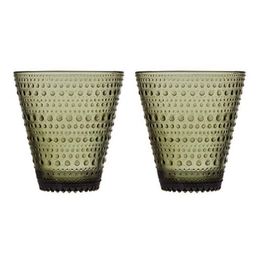 iittala Leerglas Gläser Kastehelmi Moosgrün (2-teilig)