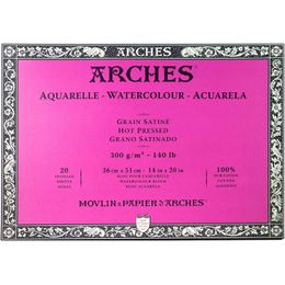 Aquarellblock Aquarelle Watercolour Block Hot Pressed 36x51cm 300 g/m²