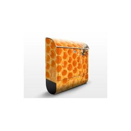 MICASIA Wandbriefkasten - Honey Bee - Briefkasten Gelb Größe: 46cm x 39cm
