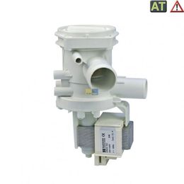 Europart Ablaufpumpe mit Pumpenstutzen und Filter, Pumpe, Laugenpumpe für Waschmaschine passend Bosch Siemens 141326