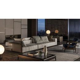 JVmoebel Wohnzimmer-Set, Big Sofa 2 Sitzer + Chaiselounge Luxus Leder Eckcouchen Eck Polster