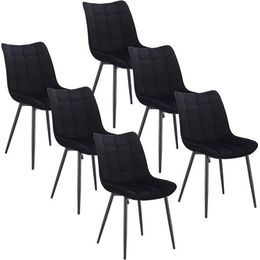 WOLTU 4-Fußstuhl (6 St), Küchenstuhl Polsterstuhl Design Stuhl