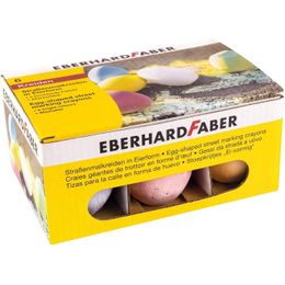 Eberhard Faber Malkreide Eberhard Faber Eierkreide 6er Pack Straßenkreide in Eierform