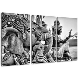 Pixxprint Leinwandbild Elefantengottheit in Thailand