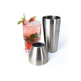 wisefood Cocktail Shaker Cocktailshaker 2-Teilig aus Metall 500ml