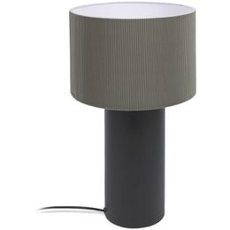 Domicina Tischlampe aus Metall schwarz und grau - Schwarz - Kave Home