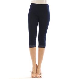 SYS 3/4-Leggings Capri 3/4 Leggings Spitze Leggins hauteng Damen