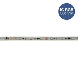 Barcelona Led - Digitaler LED-Streifen ic 36W 12V mehrfarbig rgb IP67 (SMD505050 30ch/m) Rolle 5 Meter