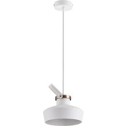 Deckenlampe Pendelleuchte Wohnzimmer und Arbeitszimmer Industrial Design E27 ohne Leuchtmittel, Weiß Kupfer - Paco Home
