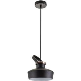 Deckenlampe Pendelleuchte Wohnzimmer und Arbeitszimmer Industrial Design E27 ohne Leuchtmittel, Schwarz Kupfer - Paco Home