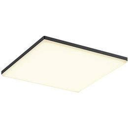 LUCANDE - Quadratische LED-Deckenleuchte Henni für außen - dunkelgrau, weiß