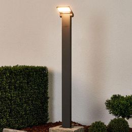 LUCANDE - LED-Pollerlampe Marius, 100 cm - grafitgrau, weiß