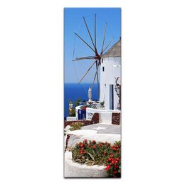 Bilderdepot24 Leinwandbild Griechische Mühle