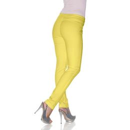 YESET Leggings Damen Jeans-Leggings Hose lang Leggins Röhre Stretch gelb 022084 033795