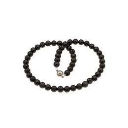 Bella Carina Perlenkette Kette mit 8 mm Obsidian Edelstein Perlen