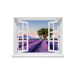 WallSpirit Wandsticker "Fensterblick mit Aussicht"