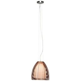 Brilliant - Lampe Relax Pendelleuchte 30cm bronze/chrom 1x A60, E27, 60W, g.f. Normallampen n. ent. In der Höhe einstellbar / Kabel kürzbar Für