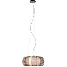 Brilliant Lampe Relax Pendelleuchte 40cm bronze/chrom 2x A60, E27, 30W, g.f. Normallampen n. ent. In der Höhe einstellbar / Kabel kürzbar Für