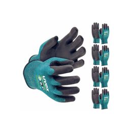 Uvex Mechaniker-Handschuhe Uvex Schnittschutzhandschuhe Bamboo TwinFlex D xg 60090 5 Paar Cut D (Spar-Set)