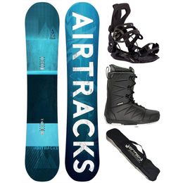 Airtracks Snowboard Herren Snowboard Komplett Set Blue Drifter Rocker Wide » Mod. 23 (4er Pack)