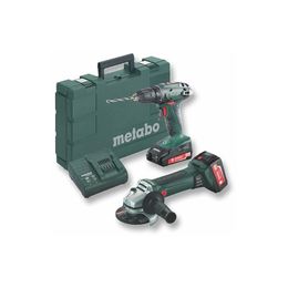 Metabo - Combo Set 2.4.3 18V bs 18 Akku Bohrschrauber & w 18 ltx 125 Quick Akku Winkelschleifer (685082000)