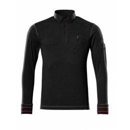 Polo-Sweatshirt ios frontline langarm 50352 Gr. s schwarz - schwarz - Mascot