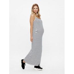 MAMALICIOUS Shirtkleid Maxi Umstands Kleid Stretch Dress Schwangerschafts Mode MLLEA (lang) 4997 in Weiß