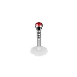 Taffstyle Piercing-Set Piercing Labret Stecker Bioflex mit Kristall