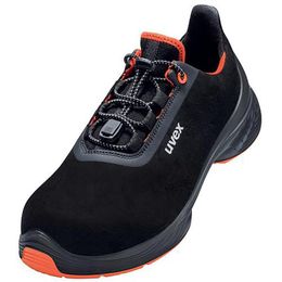 1 G2 Halbschuhe S2 schwarz, rot Weite 12 Gr. 35 - Schwarz - Uvex