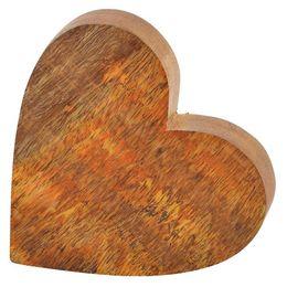 matches21 HOME & HOBBY matches21 HOME & HOBBY Dekofigur Dekofigur Herz Dekoherz Figur Herzform Holz braun 10 cm (1 St)