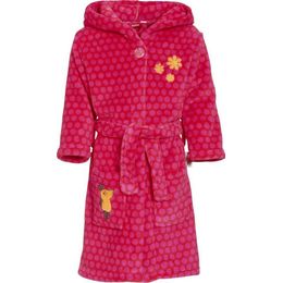 Playshoes Kinderbademantel Fleece-Bademantel DIE MAUS pink