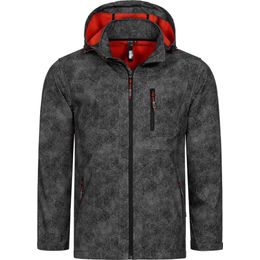 DEPROC Active Softshelljacke SHELBY PEAK III MEN mit abnehmbarer Kapuze