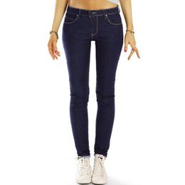 be styled Skinny-fit-Jeans Medium waist slim cut Jeans regular dunkelblaue Jeans stretch Hosen