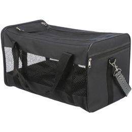 Trixie Hunde und Katzen Transport Tasche Ryan, schwarz, bis 10 kg: 54 × 30 × 30 cm (L x H x B)